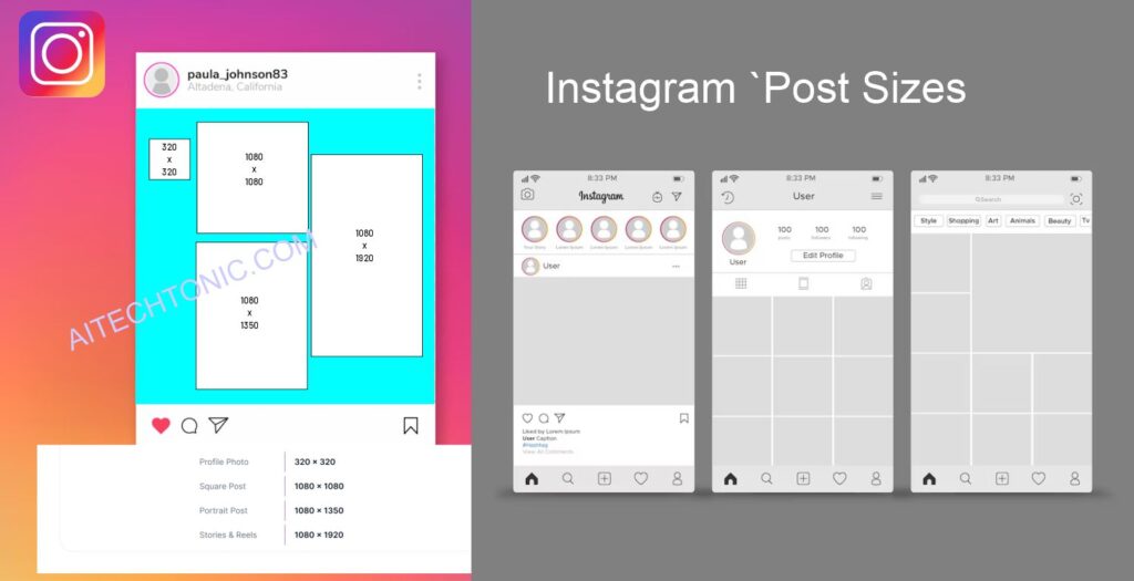 Instagram Post Sizes Guide 2025 - Aitechtonic