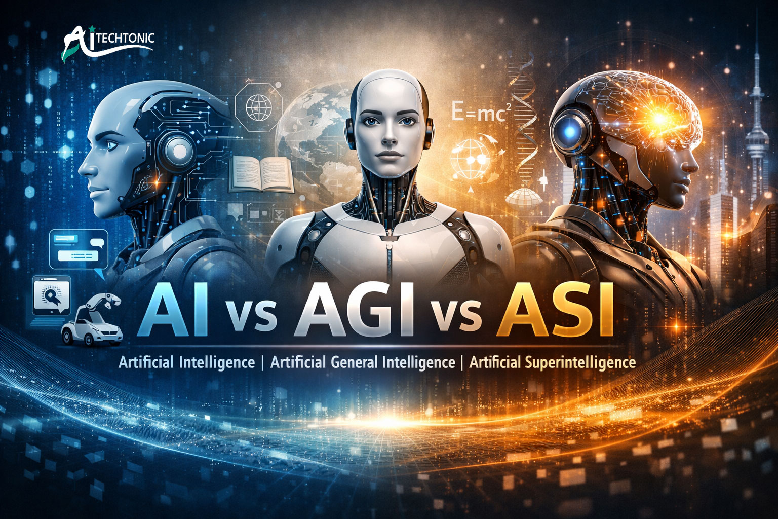 AI vs AGI vs ASI: Understanding the Future of Intelligence - Aitechtonic