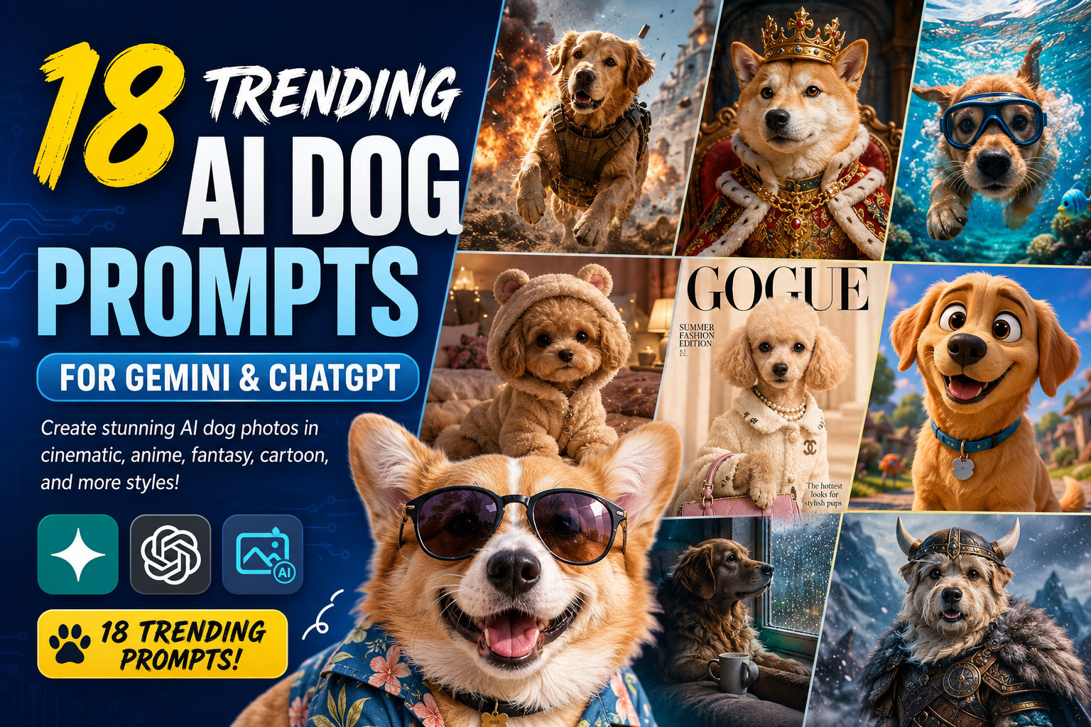 18 Trending AI Dog Prompts for Gemini & ChatGPT in 2026 - Aitechtonic