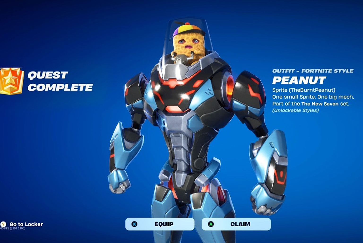 How to Get TheBurntPeanut Sprite and Skin in Fortnite Chapter 7 Season ...